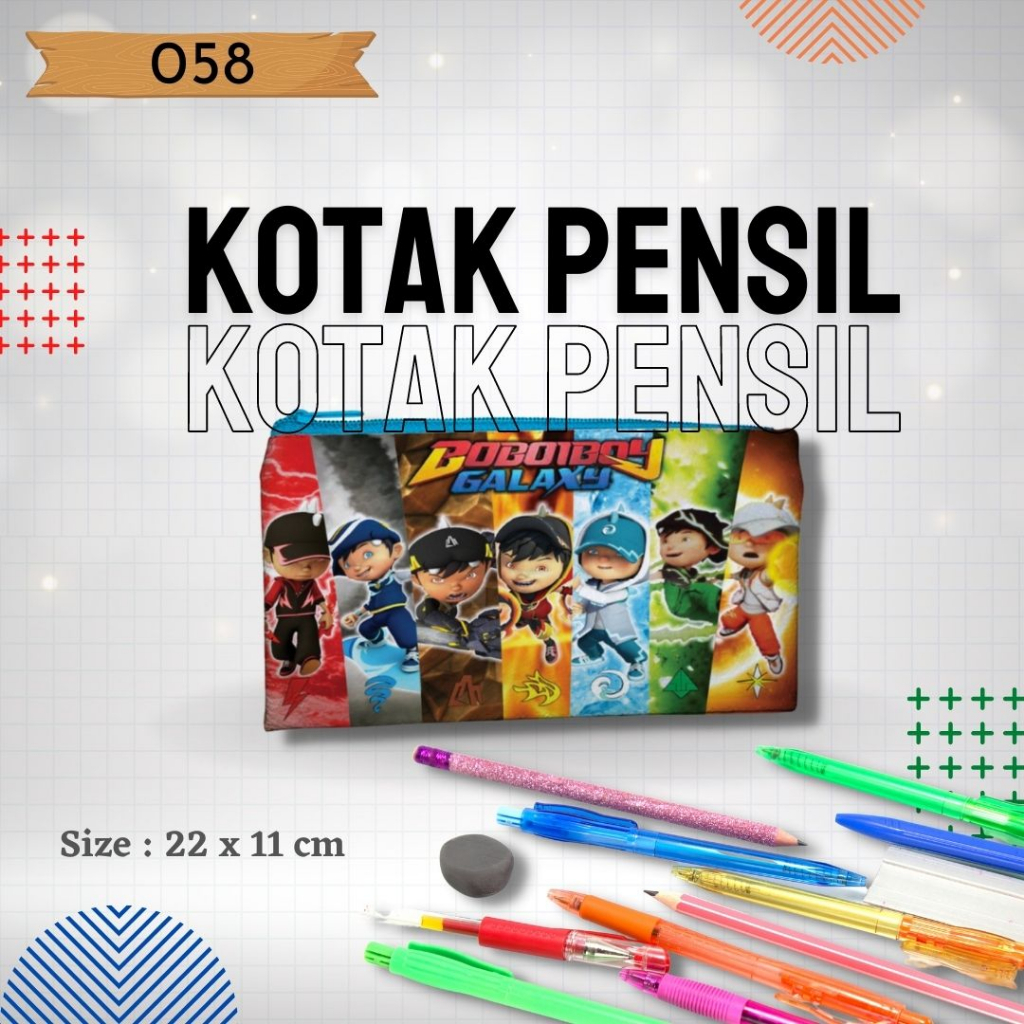 Pencil Case 058 drawings Boboi Boy | Shopee Malaysia