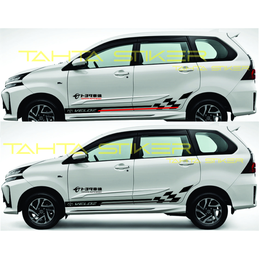 Toyota veloz Car Sticker New toyota veloz list Car striping Sticker ...