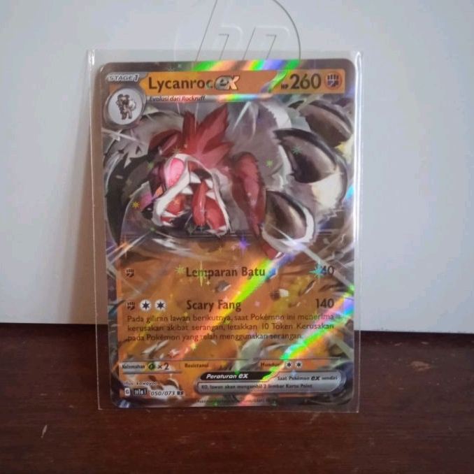 Lycanroc Ex RR SV1A 050/073 Pokemon Trading Card Game Indonesia TCG ...