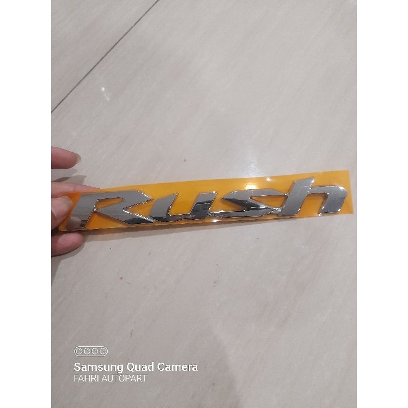 Original RUSH writing logo emblem | Shopee Malaysia