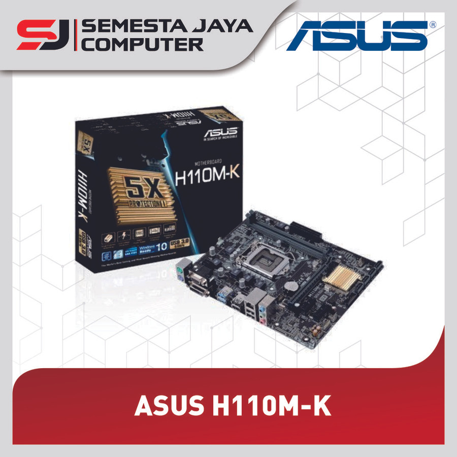 Asus H110M-K Motherboard (LGA1151, H110, DDR4, USB3.0, SATA3) | Shopee Malaysia