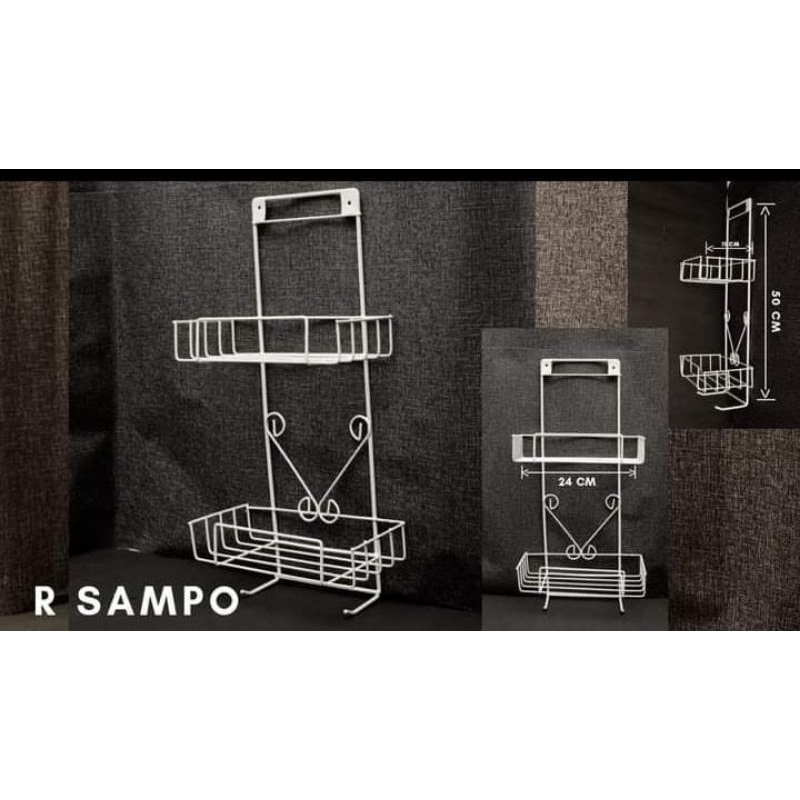 SAMPO Shampoo Rack Bathroom Shelf 2 Layers Shampoo Rack (FREE PACKING ...