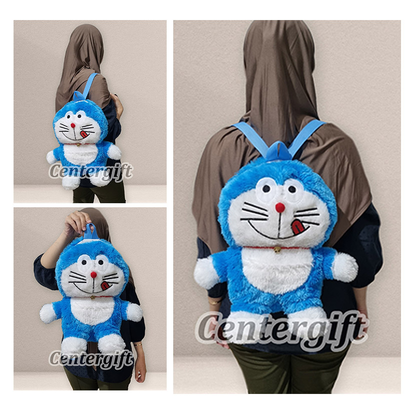 Doraemon Bag Backpack Doraemon character doll bag for children and ...
