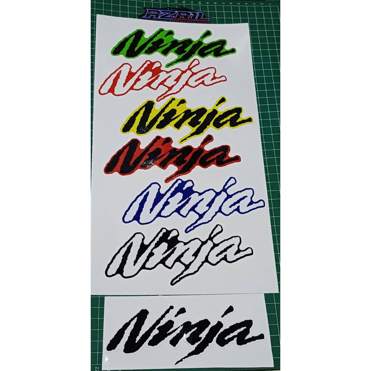 NINJA Sticker, Ninja Writing for Tank 1 set | Shopee Malaysia