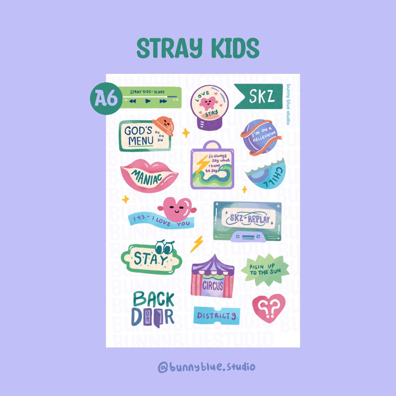Skz Fanart Sticker Series | Shopee Malaysia