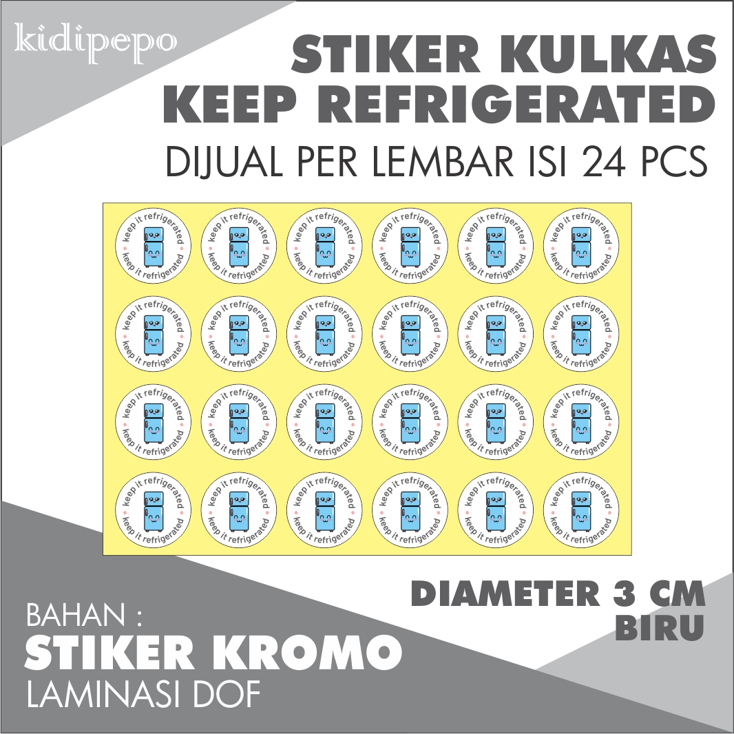 Sticker Store In The Refrigerator/KEEP REFRIGERATED 3 CM - Contents ...