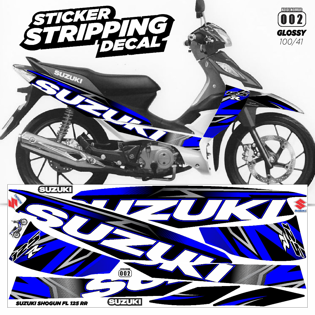 Striping Variations Suzuki Shogun FL 125 RR/Sticker decal Motorcycle ...