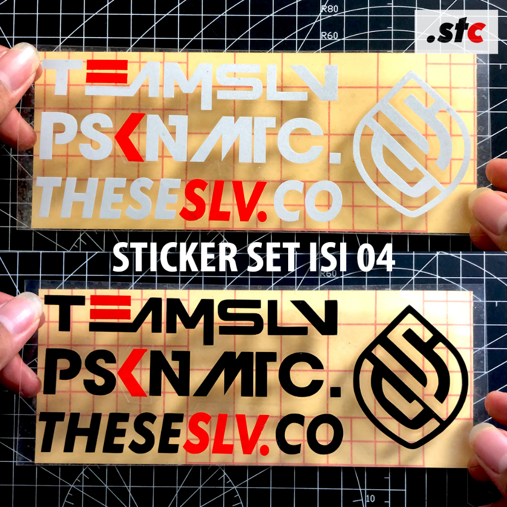 04 Sticker Set Cutting TEAM Slv PSKN MTC These Slv | Matic Cutting Pack ...