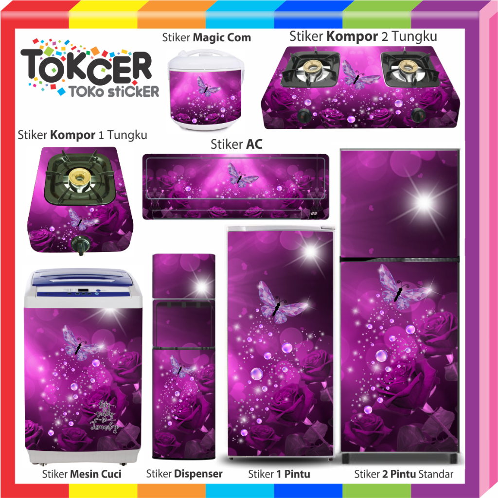 MESIN UNGU Refrigerator STICKERS/Stove Stickers/Magicom Stickers ...