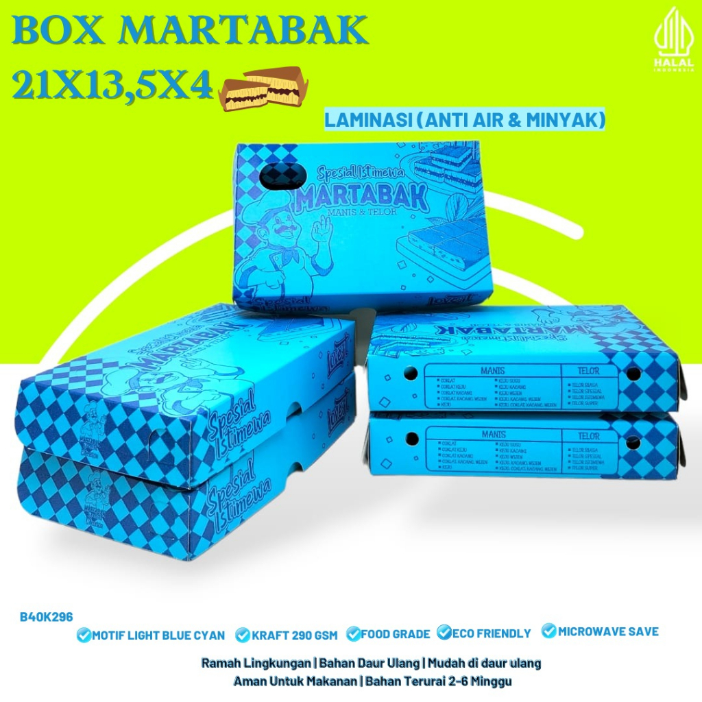 Martabak Box Laminated Martabak Box (B40K296) | Shopee Malaysia