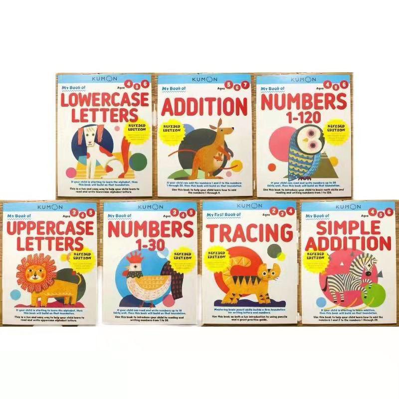 Kumon Revised Edition Workbook Uppercase Lowercase Letters Numbers ...