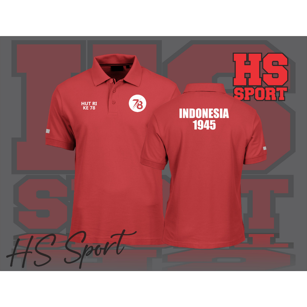 Polo August 17th - POLO Shirt August 17th Indonesian LOGO 1945 - POLO ...