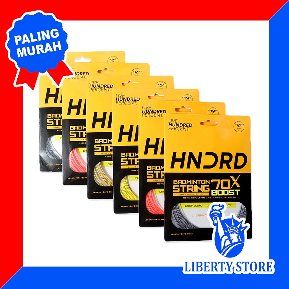 Original HUNDRED STRING 70 X BOOST Badminton Racket Strings | Shopee ...