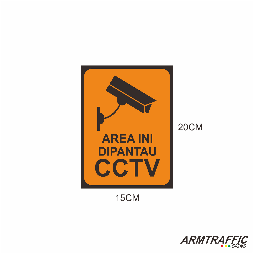 Rambu RAMBU / SIGN AREA FOR CCTV 20 X 15 CM | Shopee Malaysia
