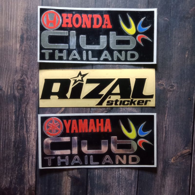 Sticker YAMAHA CLUB THAILAND AND HONDA CLUB THAILAND CUTTING STCKER ...