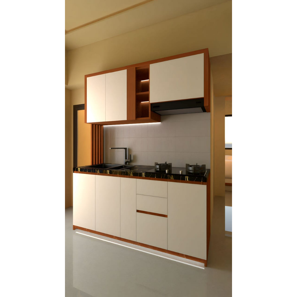 Premium Design | Hpl Custom Minimalist Kitchen Set | Kitchen set ...