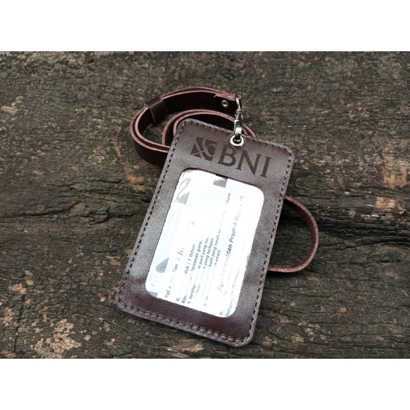 Genuine Cow Leather name tag BNI Bank Logo- Clio Leather name tag ...