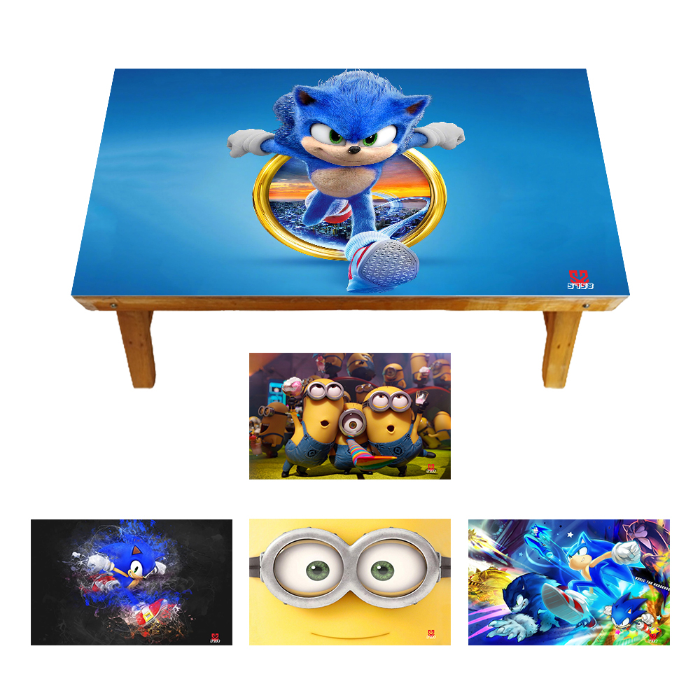 Minions Sonic Character Folding Children's Study Table | Shopee Malaysia