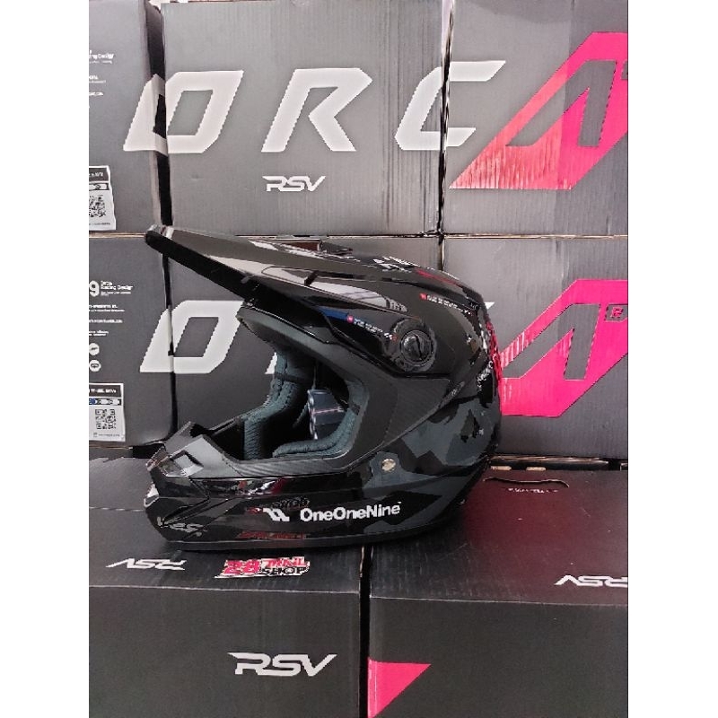 Orca x ONEONENINE Black cross Helmet | Shopee Malaysia