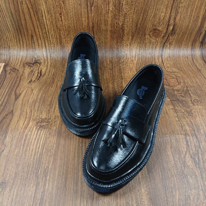 Docmart Penny Loafers Fullblack shoes / slipon shoes / men's formal ...