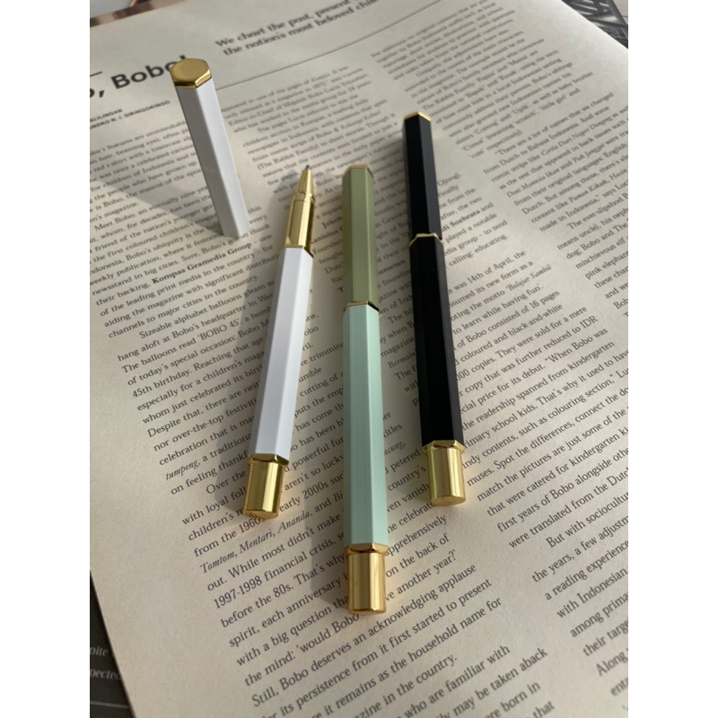5 Colors Hexagon Pen (Metal) | Shopee Malaysia
