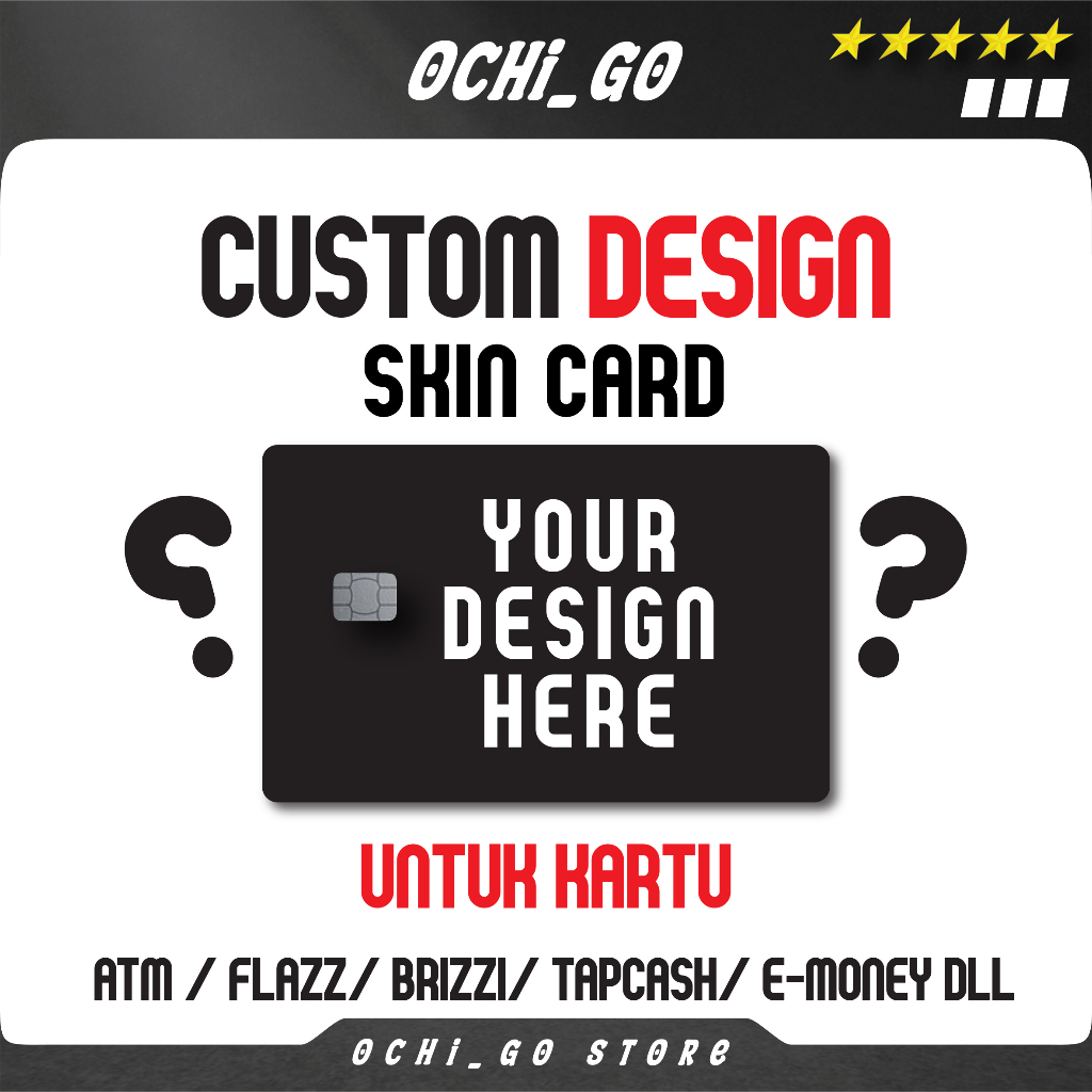 Custom Sticker Skin Card Atm Card Garskin Atm Card | Free Design As You ...
