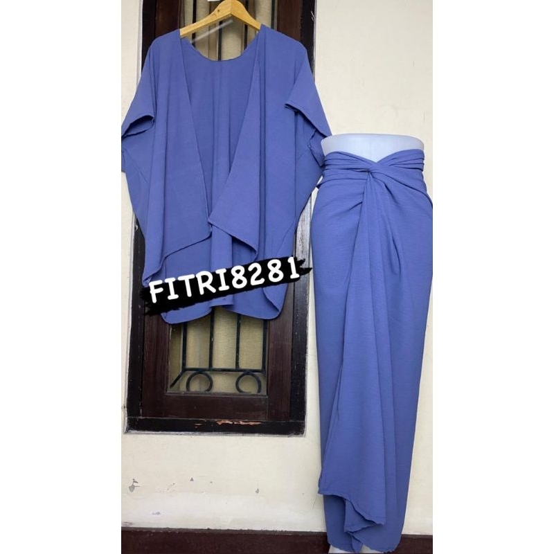 Twisted skirt SET + auter | Shopee Malaysia