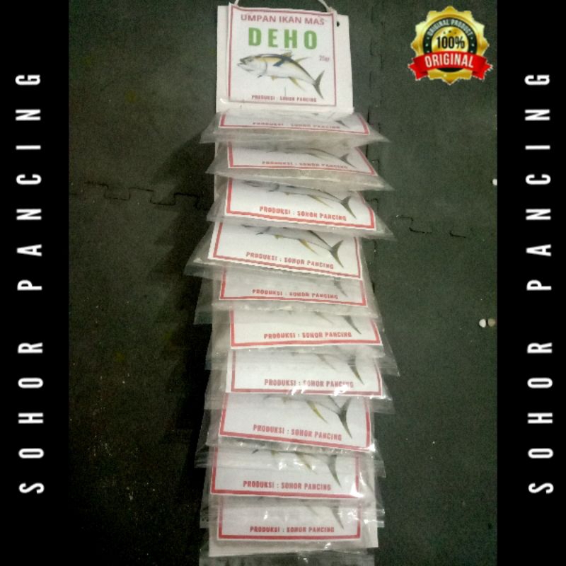 Dry DEHO bait (10 packs/renceng) aroma of fishy tuna | Sohor sukabumi | Shopee Malaysia
