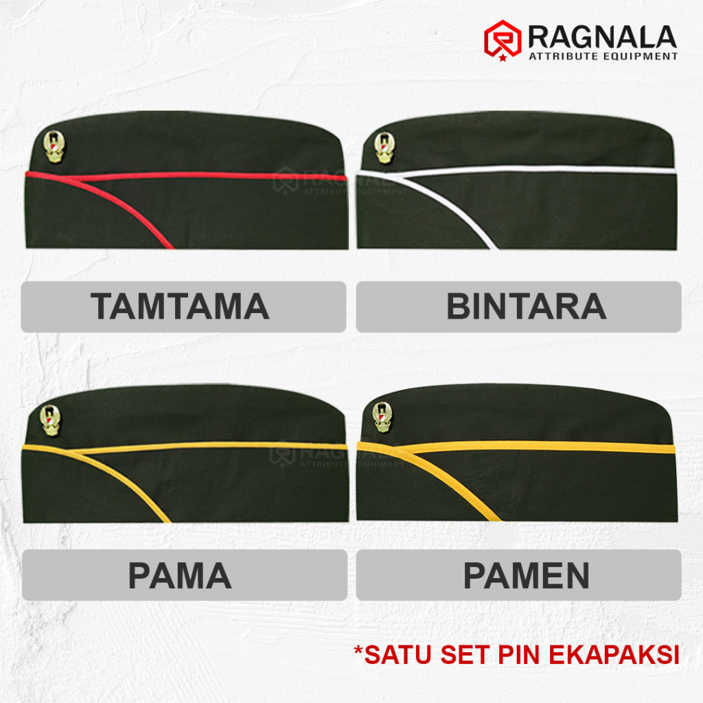 Mut TNI AD Bivorcist Hat Tamtama Nco Pama Antem A Set Of Ekapaksi Pins ...