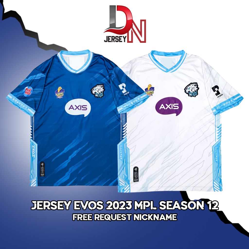 Jersey EVOS 2023 Shirt EVOS SEASON 12 (free custom nickname) | Shopee ...