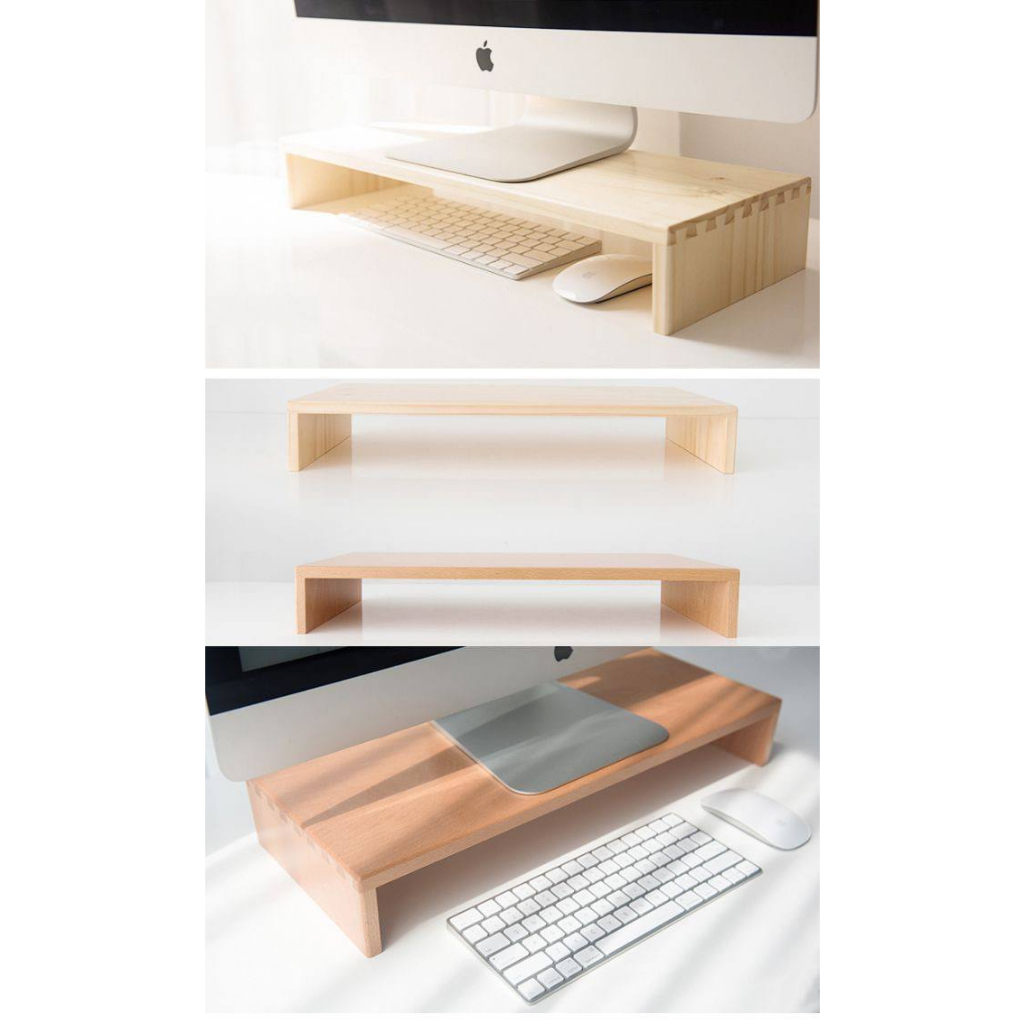 KAYU Wooden Monitor Stand Monitor Stand Monitor Desk Desktop Monitor ...