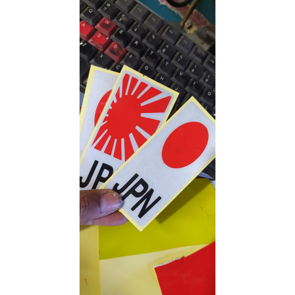 Sticker jdm japan Flag Car Number Plate sticker | Shopee Malaysia