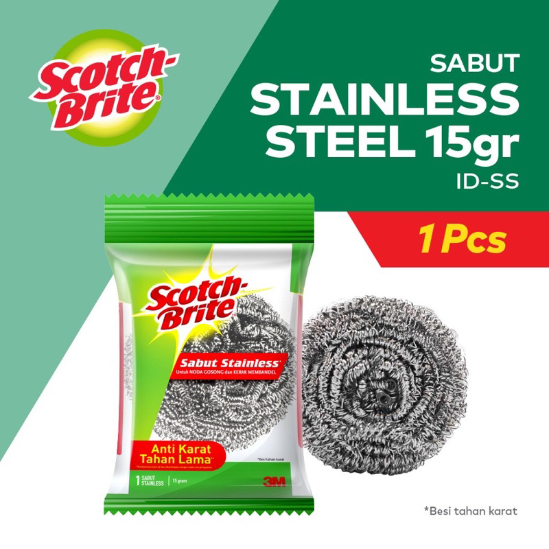 Original Scoth Brite Anti-Rust Iron Fiber Tapas Stainless Wire Iron 15g ...
