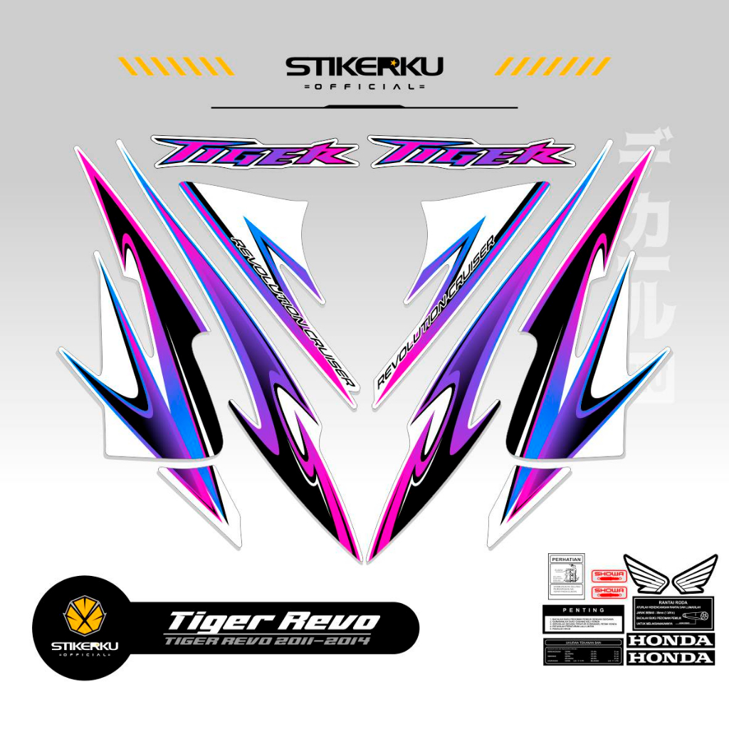 Stripping TIGER 2000 REVO / TIGER REVO STICKER / TIGER REVO STICKER ...
