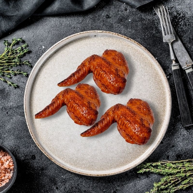 REPLIKA Replica chicken wing food (burnt / fried) / dummy chicken food ...