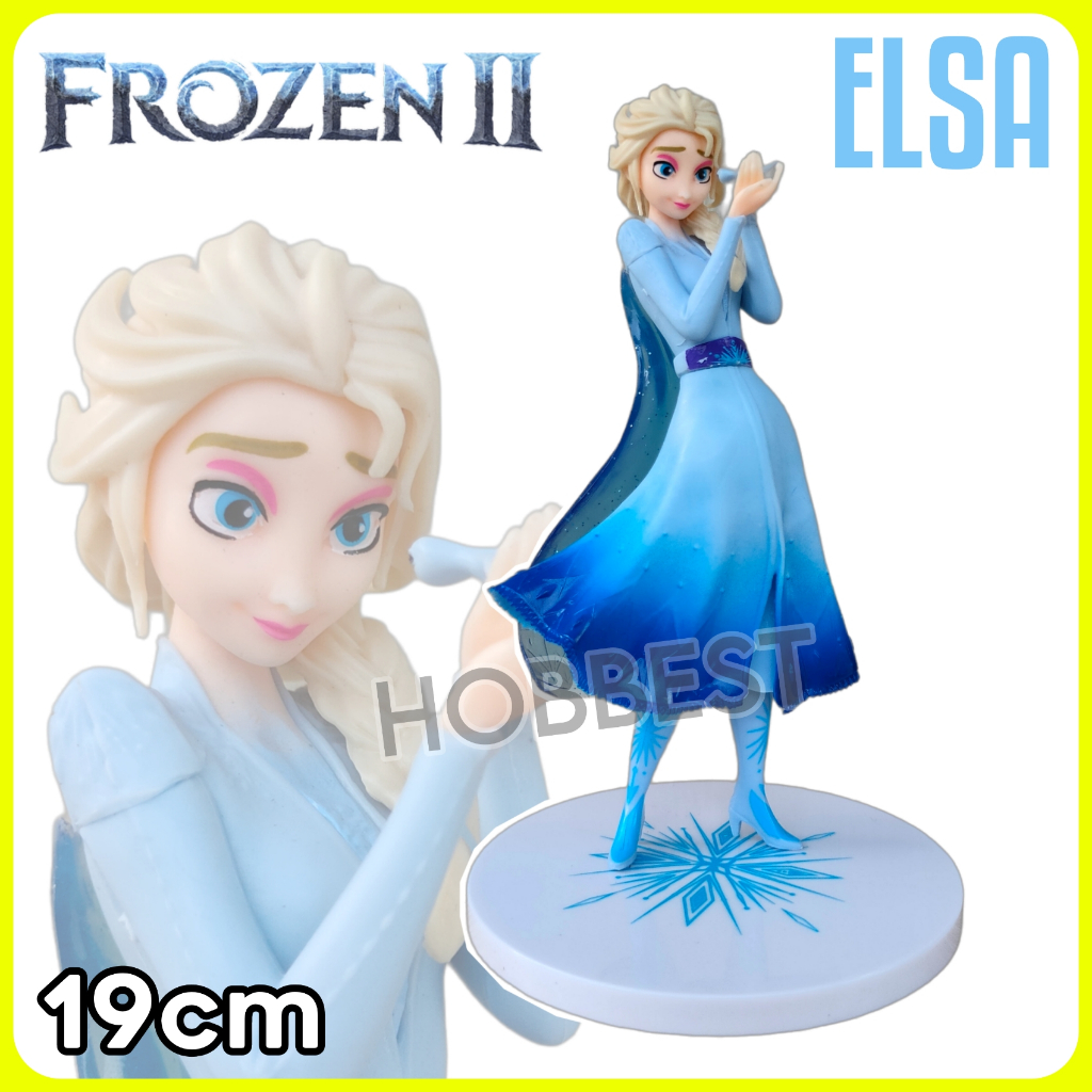 Frozen Action Figure: ELSA & ANNA - Miniature Cake Topper Display Olaf Princess Princess Queen ...