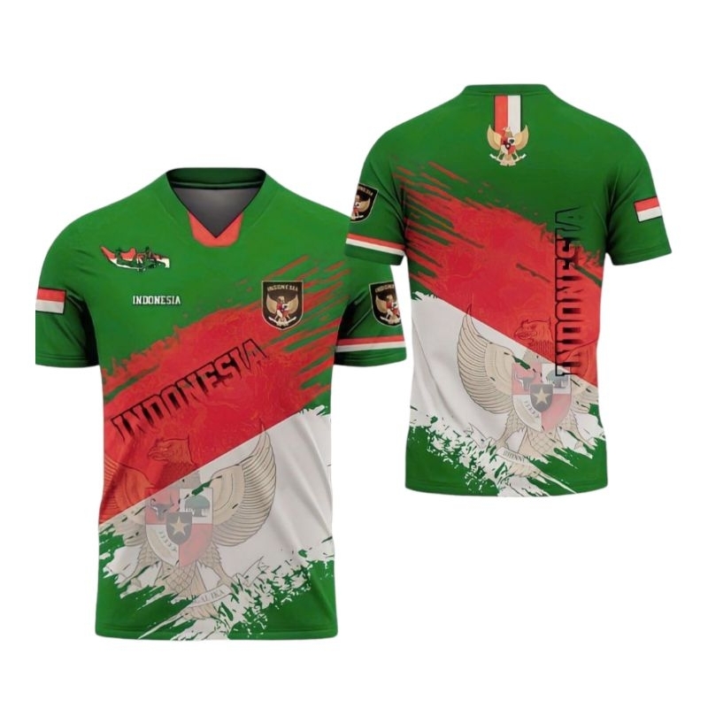 Garuda National Team Indonesia Soccer Jersey Full Printing | Shopee ...