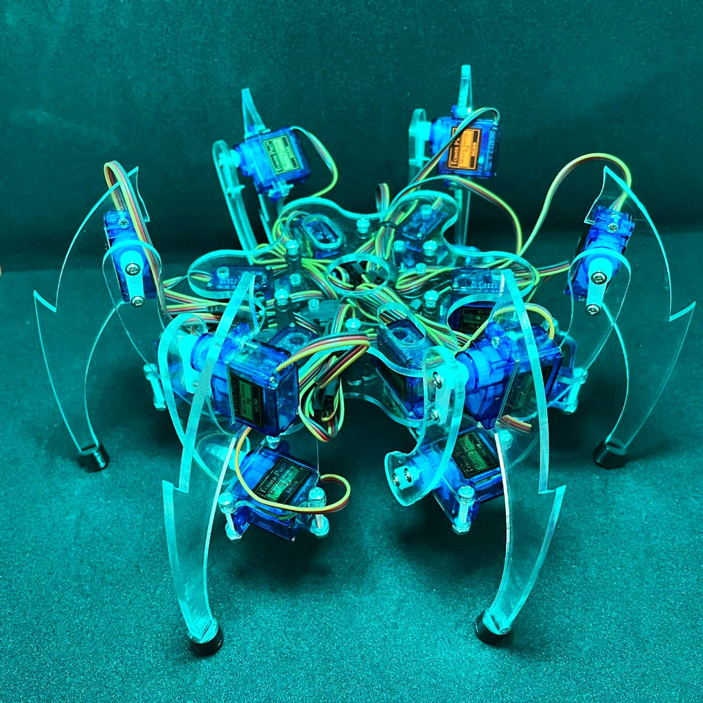 Hexapod Arduino Spider Robot Spider (Only Kit) Acrylic - Z3D | Shopee ...
