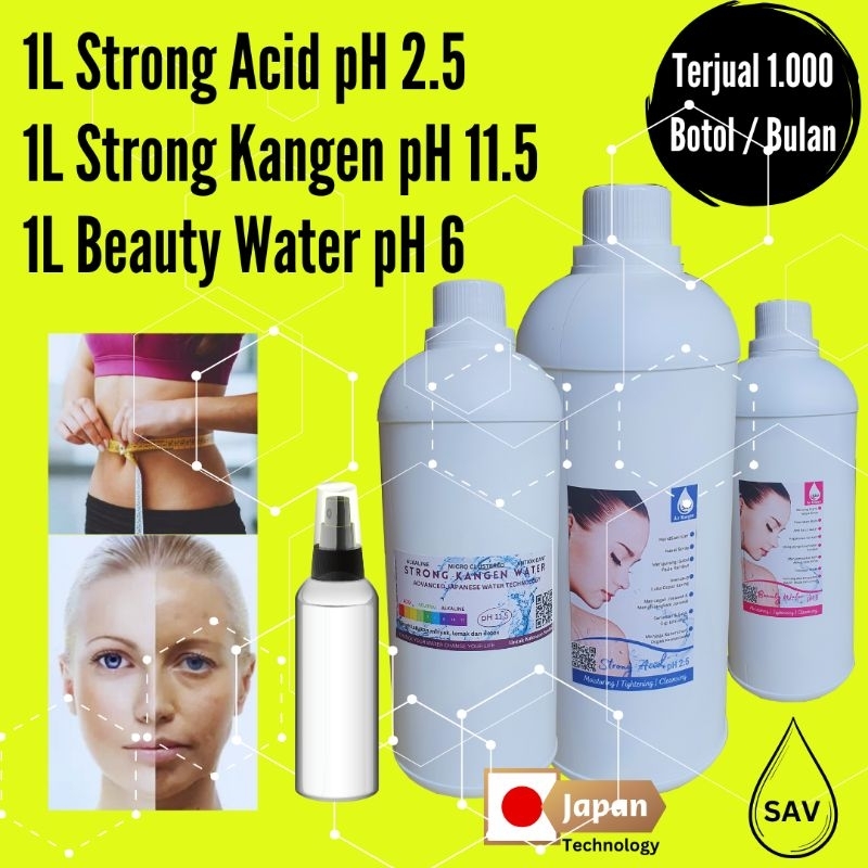 1l + 100ml Face Spray ST RONG ACID (ph two five comma) - BEAUTY WA TER ...