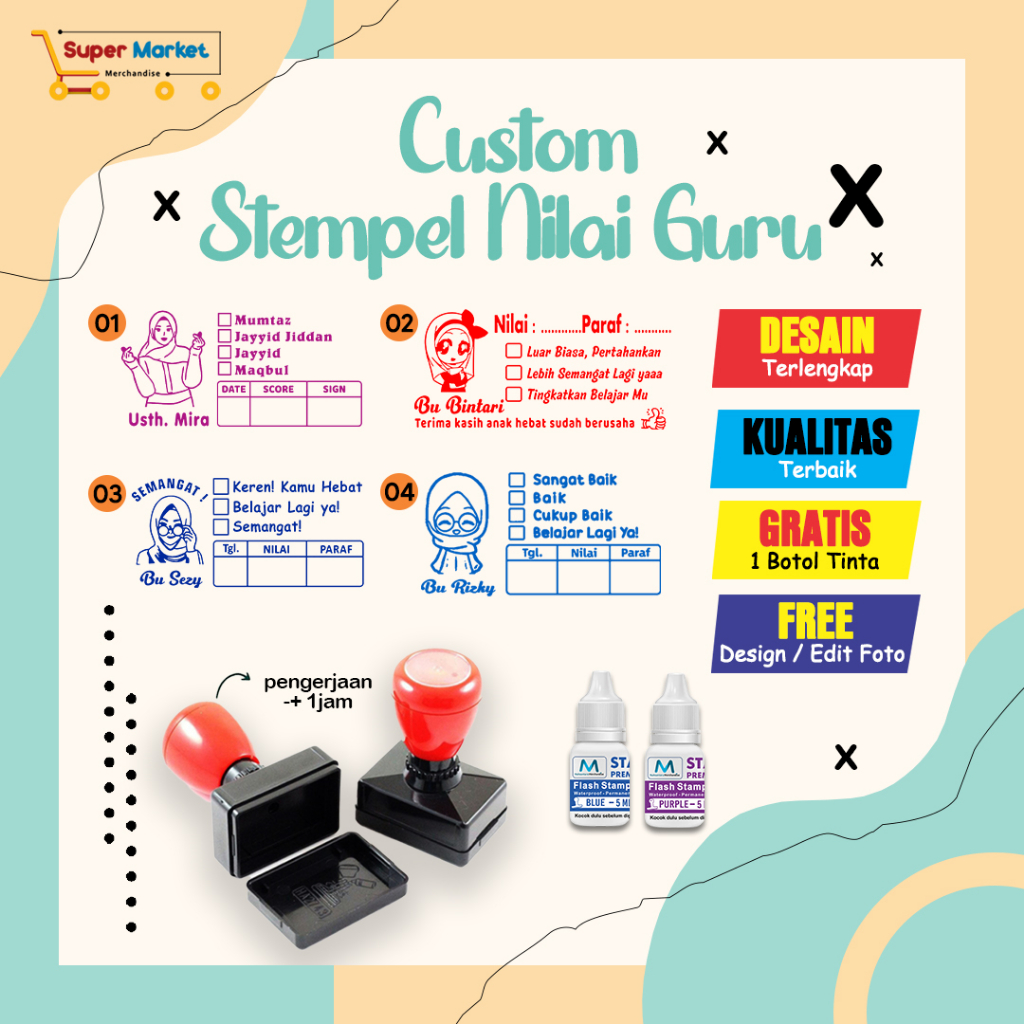 [1 Anniversary] VIRAL TEACHER STAMP / TEACHER VALUES STAMP / CHECKED ...