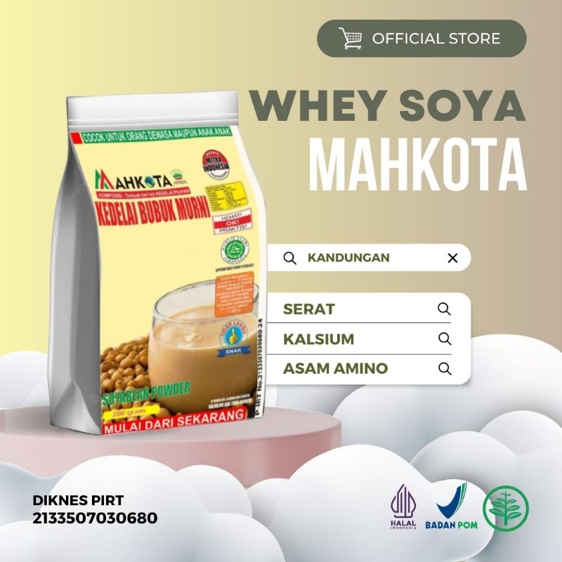 Whey SOYA PROTEIN Crown Soy Milk Powder 400 GRAM PREMIUM | Shopee Malaysia
