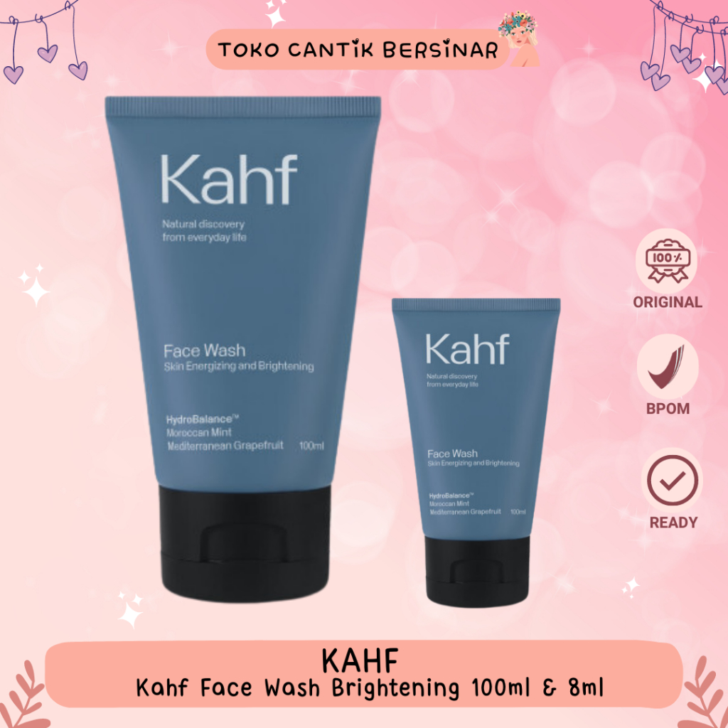Kahf Skin Energizing and Brightening Face Wash 100 ml & 8 ml - Men's ...