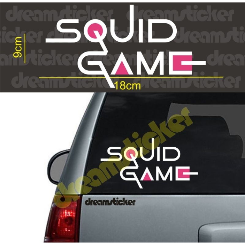 Cutting Sticker Squid Game Logo Sticker | Shopee Malaysia