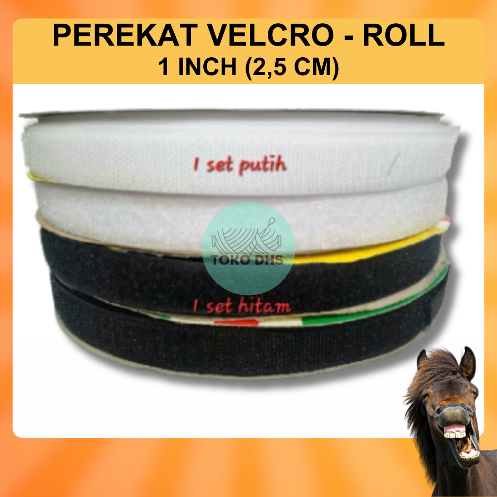 (ROLL) Adhesive Velcro +/- 20 Meters | Shopee Malaysia