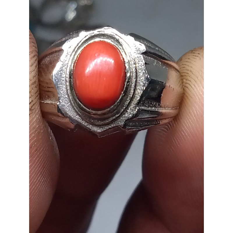 MERAH Natural red coral (red Sea Marble) | Shopee Malaysia