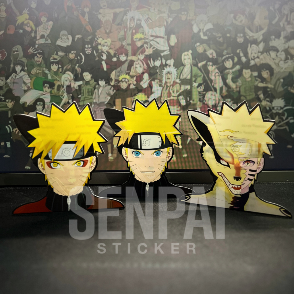 Naruto STICKER Anime 3D SENPAI STICKER TER STICKER Waterproof Anti-Fade ...