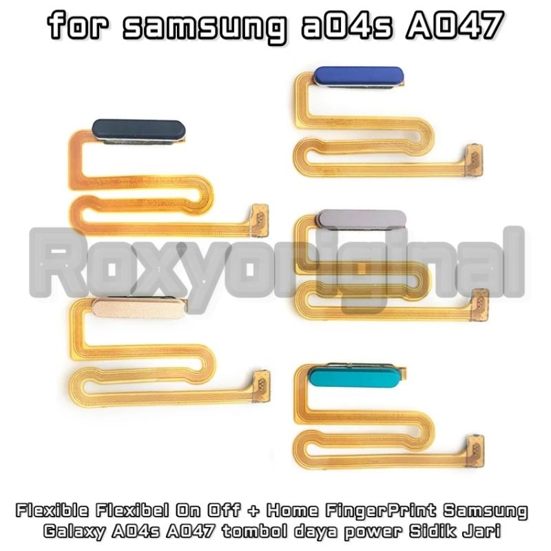TOMBOL Flexibel Power On Off+Flexible Home FingerPrint Samsung A04s ...