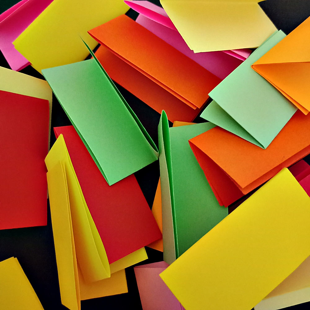 (50pcs) Folding Paper / Origami / Color HVS / Letter Paper / Paper for ...