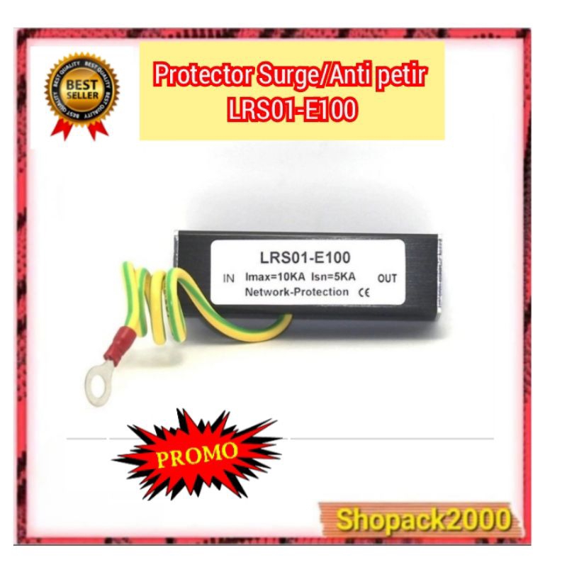 Lightning Safety RJ-45 Ethernet Surge Lighting Arrester Protection ...