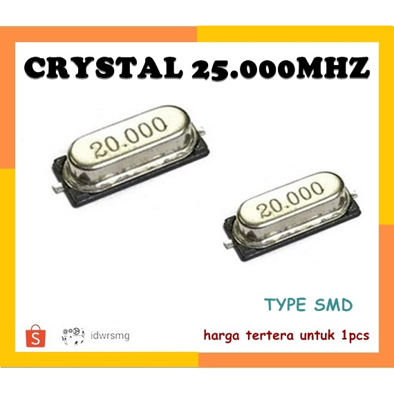 Crystal Oscillator 20,000MHz SMD 20MHz Clock XTal Crystal 20 MHz 49S ...